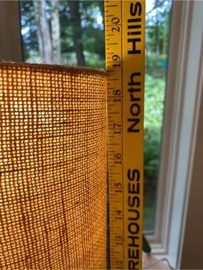 Other | 19 Inch Ceramic Beehive Lamp With Burlap Shade Pottery Look ...